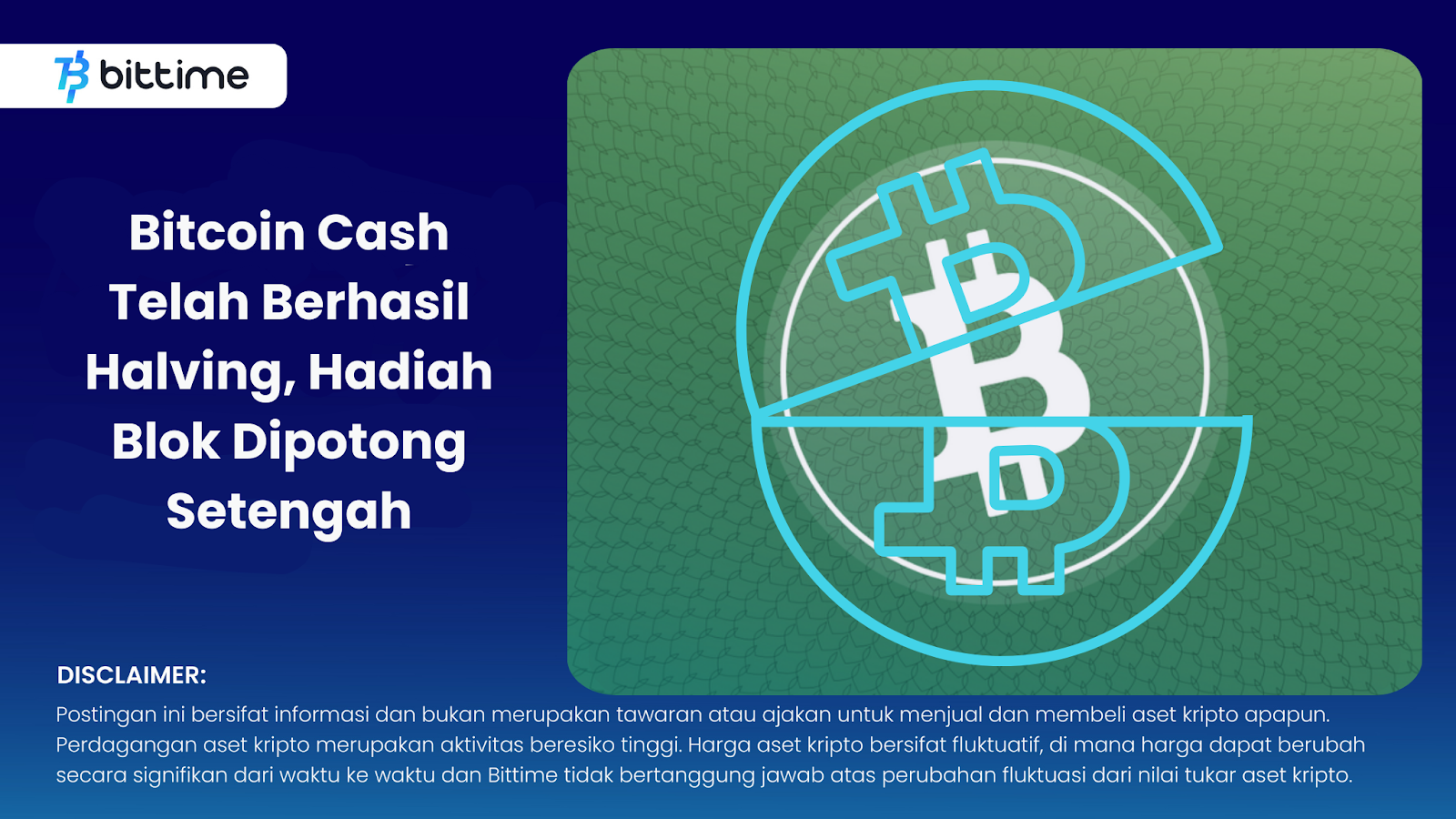 Bitcoin Cash Has Successfully Halved, Block Rewards Cut in Half – Bittime