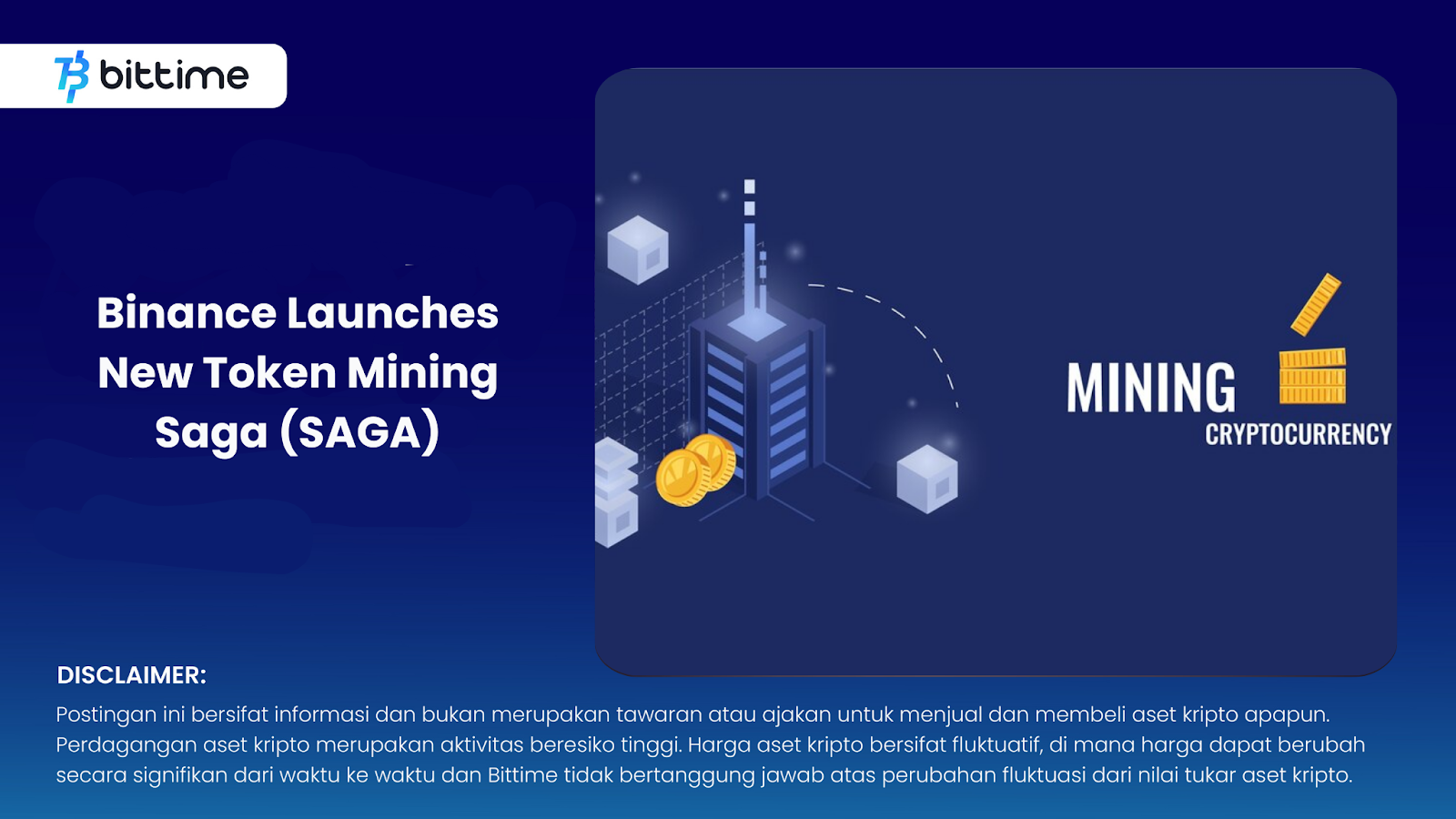 Binance Launches New Token Mining Saga (SAGA) – Bittime