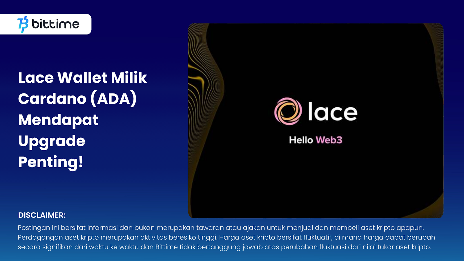 Cardano's Lace Wallet (ADA) Gets Important Upgrade! – Bittime Cardano's Lace Wallet (ADA) Gets Important Upgrade! – Bittime
