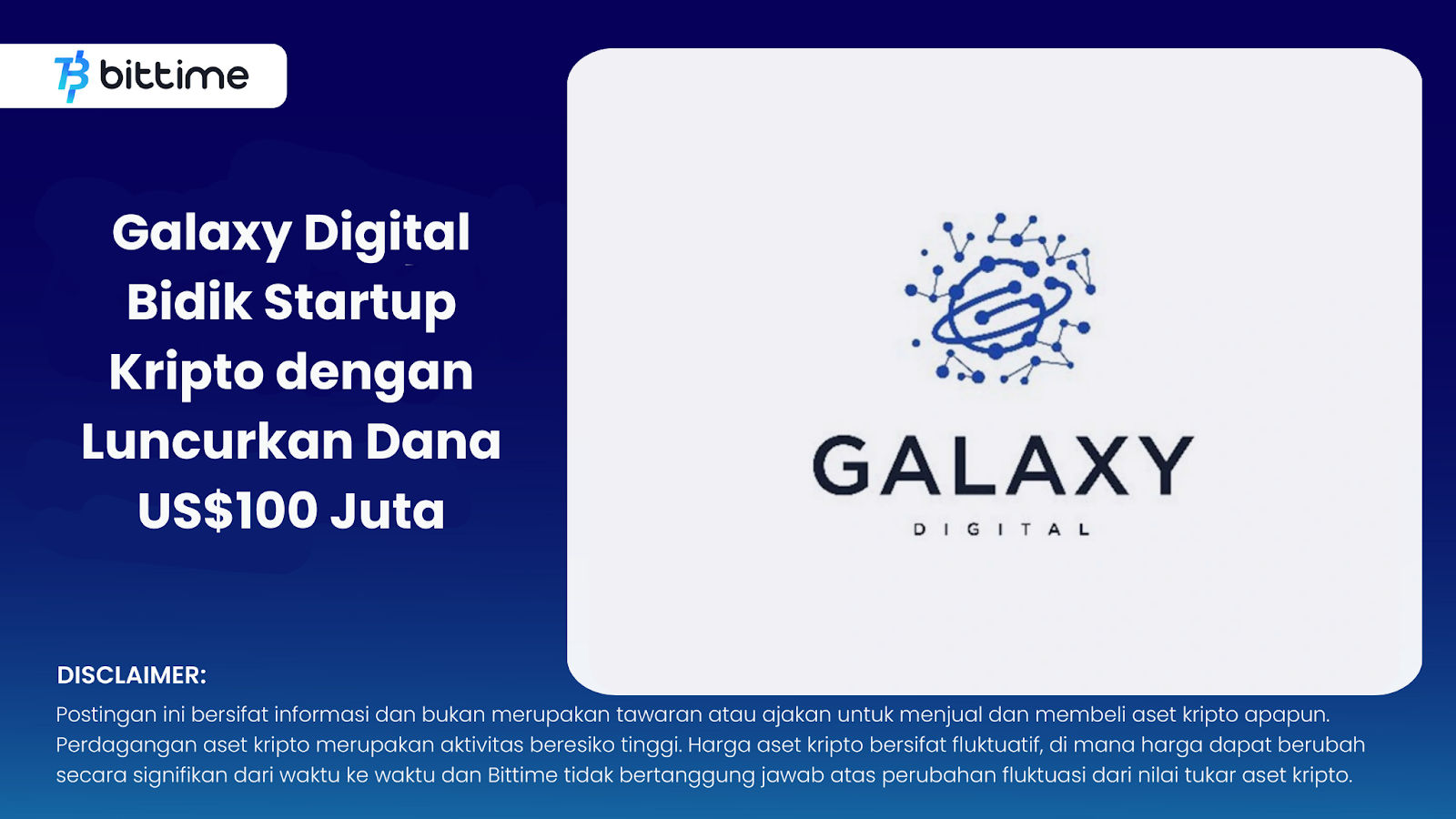 Galaxy Digital Targets Crypto Startups by Launching US$100 Million in ...