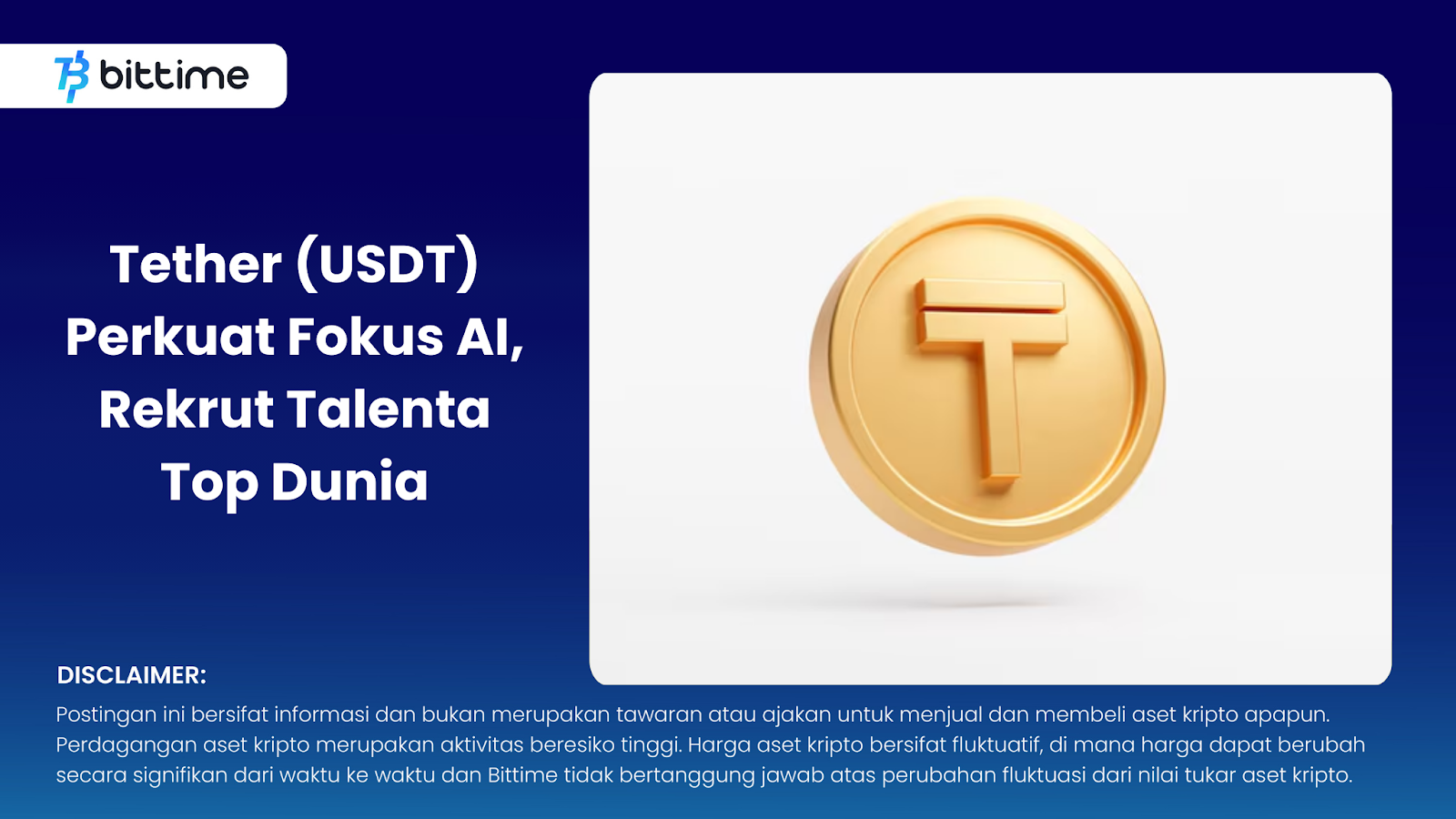 Tether (USDT) Strengthens AI Focus, Recruits World's Top Talent – Bittime