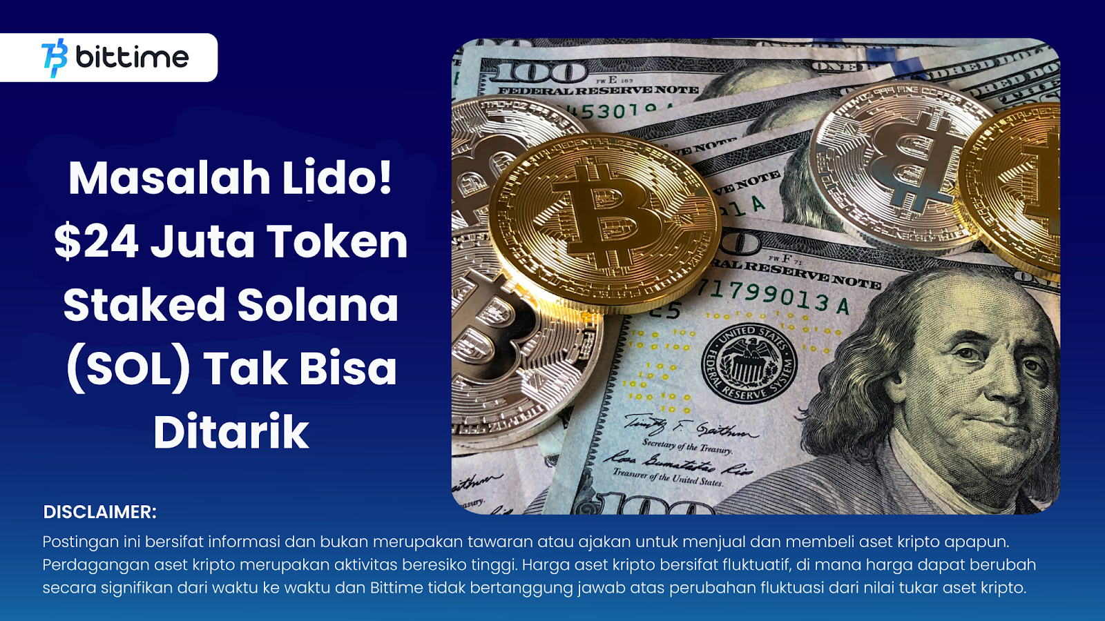Lido Problem! $24 Million in Staked Solana (SOL) Tokens Cannot Be Withdrawn – Bittime
