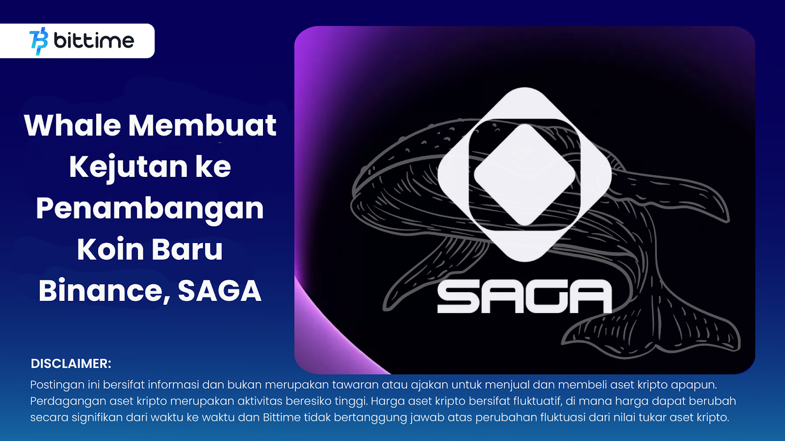 Whales Make a Surprise to Binance's New Mining Coin, SAGA – Bittime