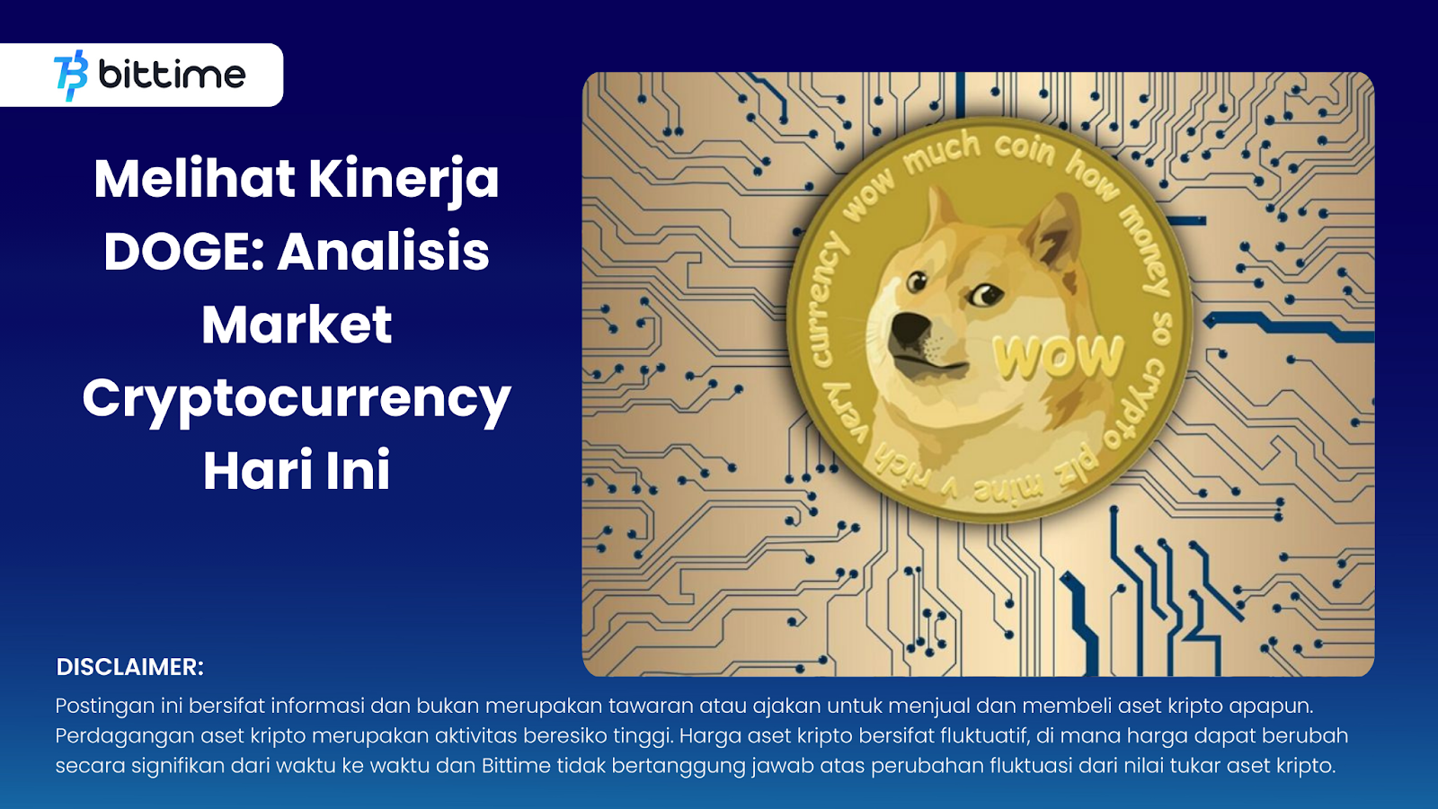 Melihat Kinerja DOGE: Analisis Market Cryptocurrency Hari Ini – Bittime