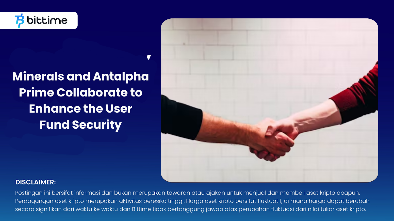 Minerals and Antalpha Prime Collaborate to Enhance the User Fund Security – Bittime