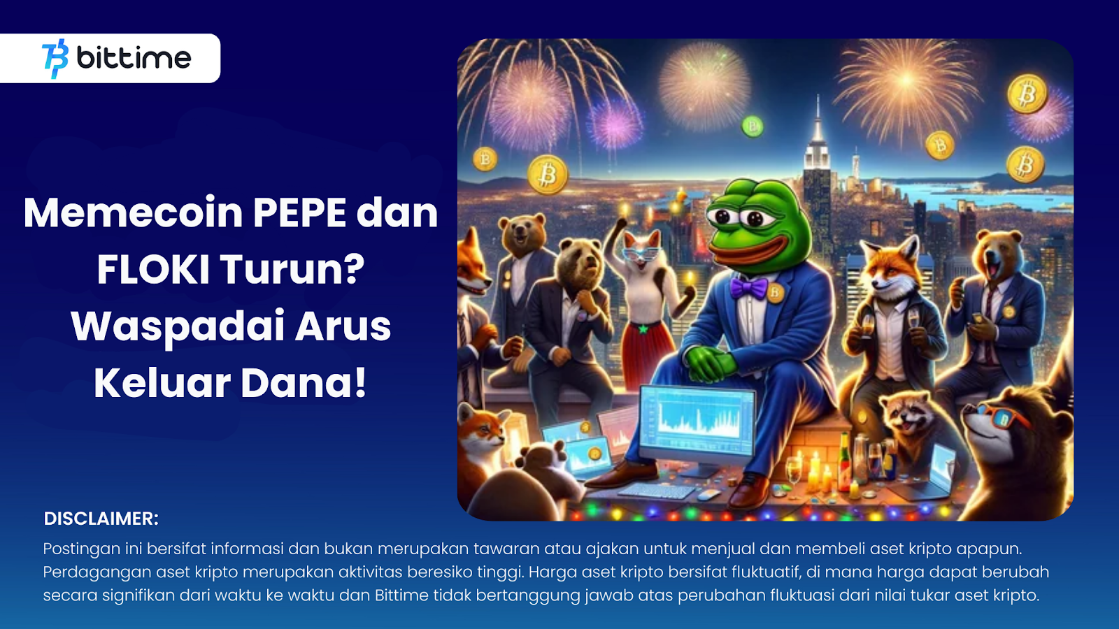 Memecoin PEPE dan FLOKI Turun? Waspadai Arus Keluar Dana! – Bittime