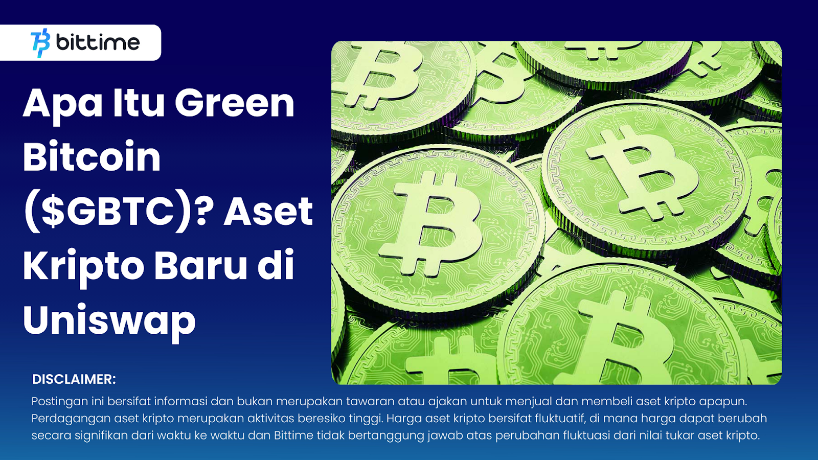 What Is Green Bitcoin ($GBTC)? New Crypto Assets on Uniswap – Bittime