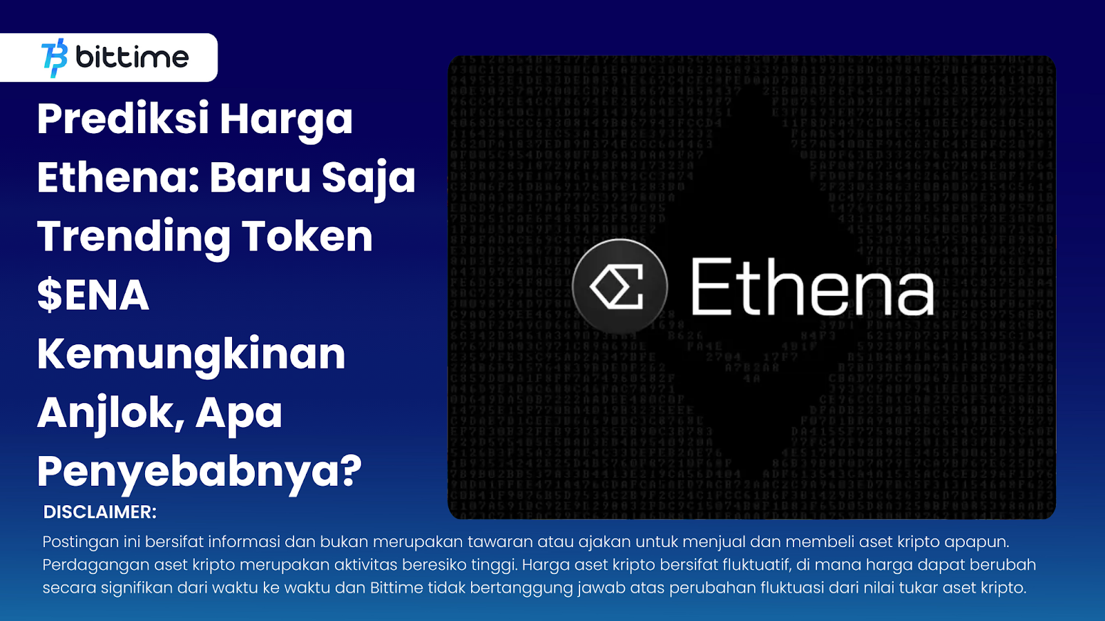 Ethena Price Prediction: Just Trending $ENA Token May Drop, What's the Cause? – Bittime