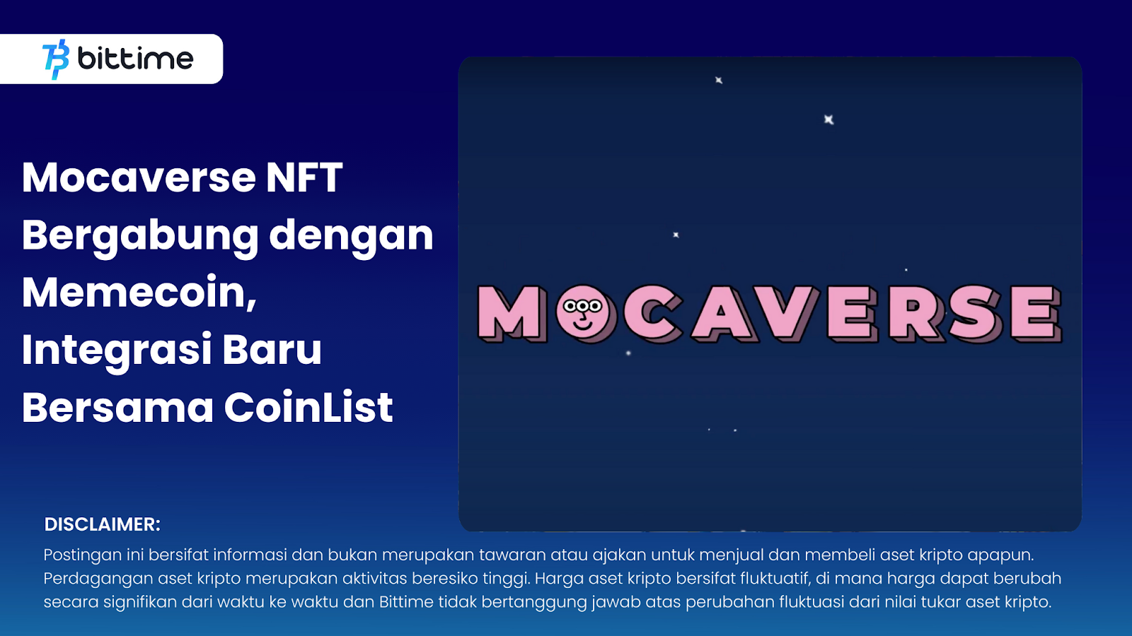 Mocaverse NFT Joins Memecoin, New Integration With CoinList – Bittime
