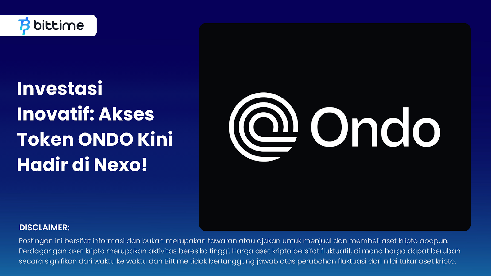 Innovative Investment: ONDO Token Access Now Available on Nexo! – Bittime