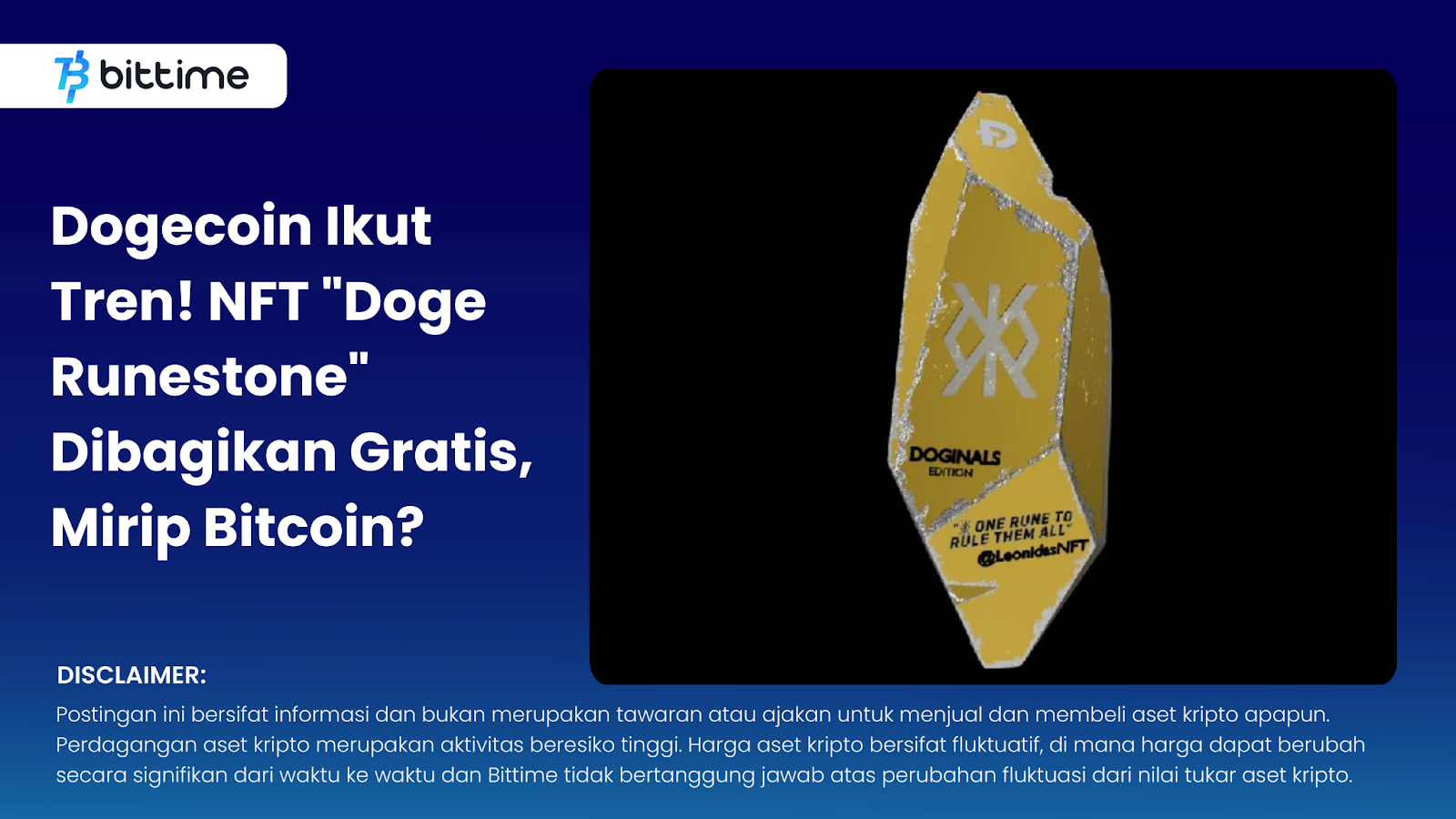 Dogecoin Joins the Trend! NFT "Doge Runestone" Distributed for Free ...