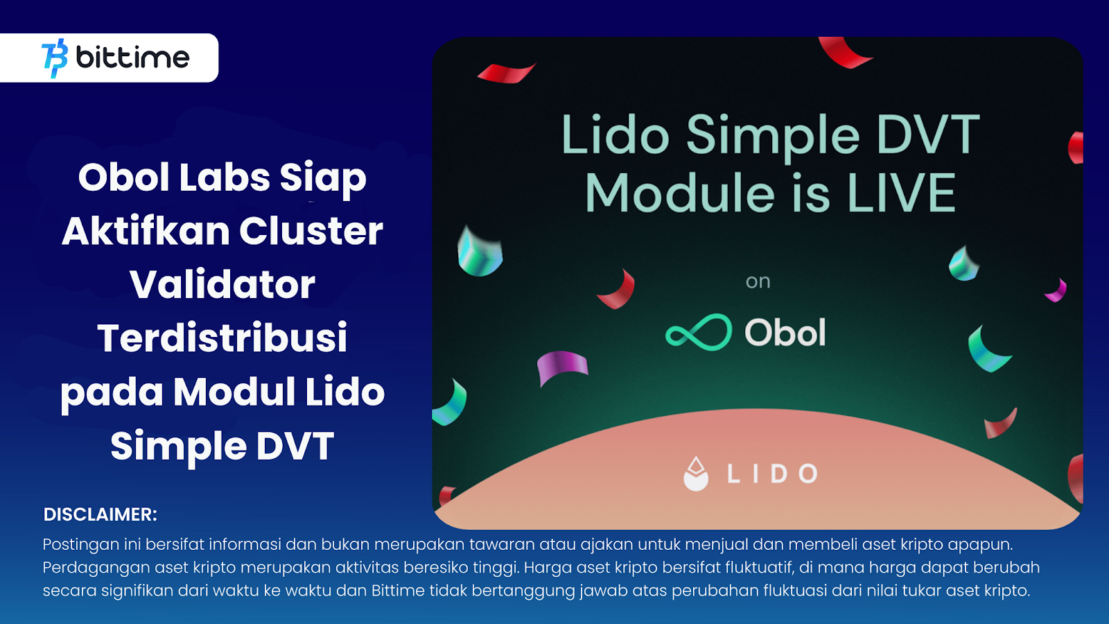 Obol Labs Ready to Activate Distributed Validator Clusters on the Lido Simple DVT Module – Bittime