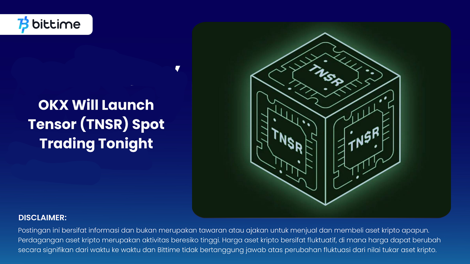 OKX Will Launch Tensor (TNSR) Spot Trading Tonight – Bittime