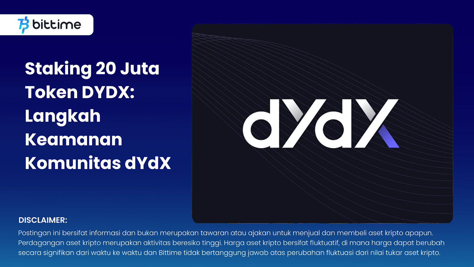Staking 20 Million DYDX Tokens: dYdX Community Security Measures – Bittime