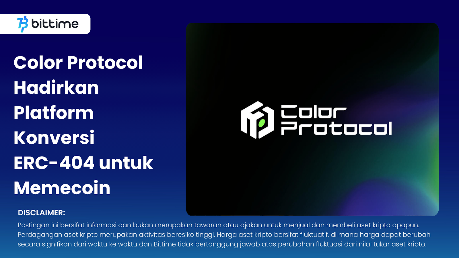 Color Protocol Presents ERC-404 Conversion Platform for Memecoin – Bittime