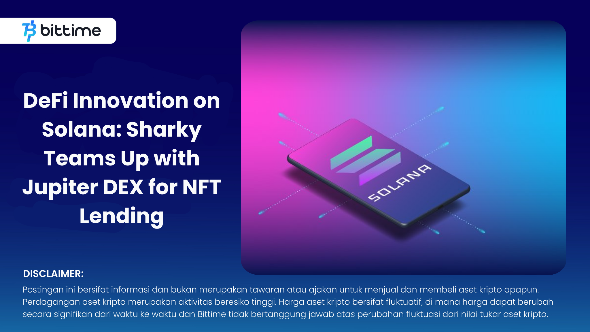 DeFi Innovation on Solana: Sharky Teams Up with Jupiter DEX for NFT Lending – Bittime