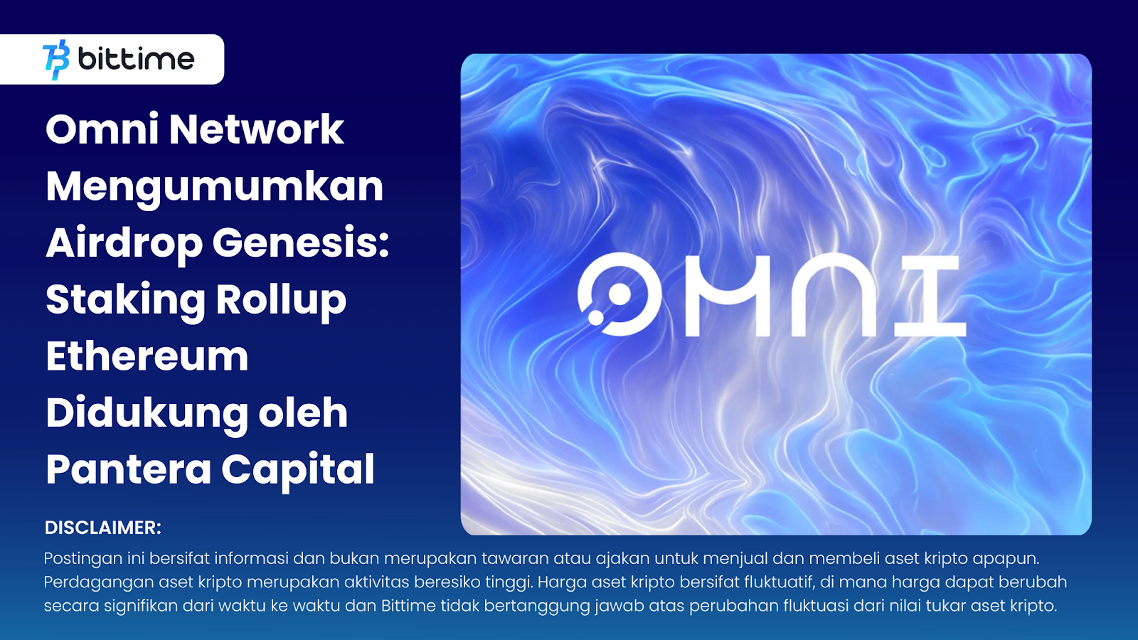 Omni Network Announces Airdrop Genesis: Ethereum Staking Rollup Backed by Pantera Capital – Bittime