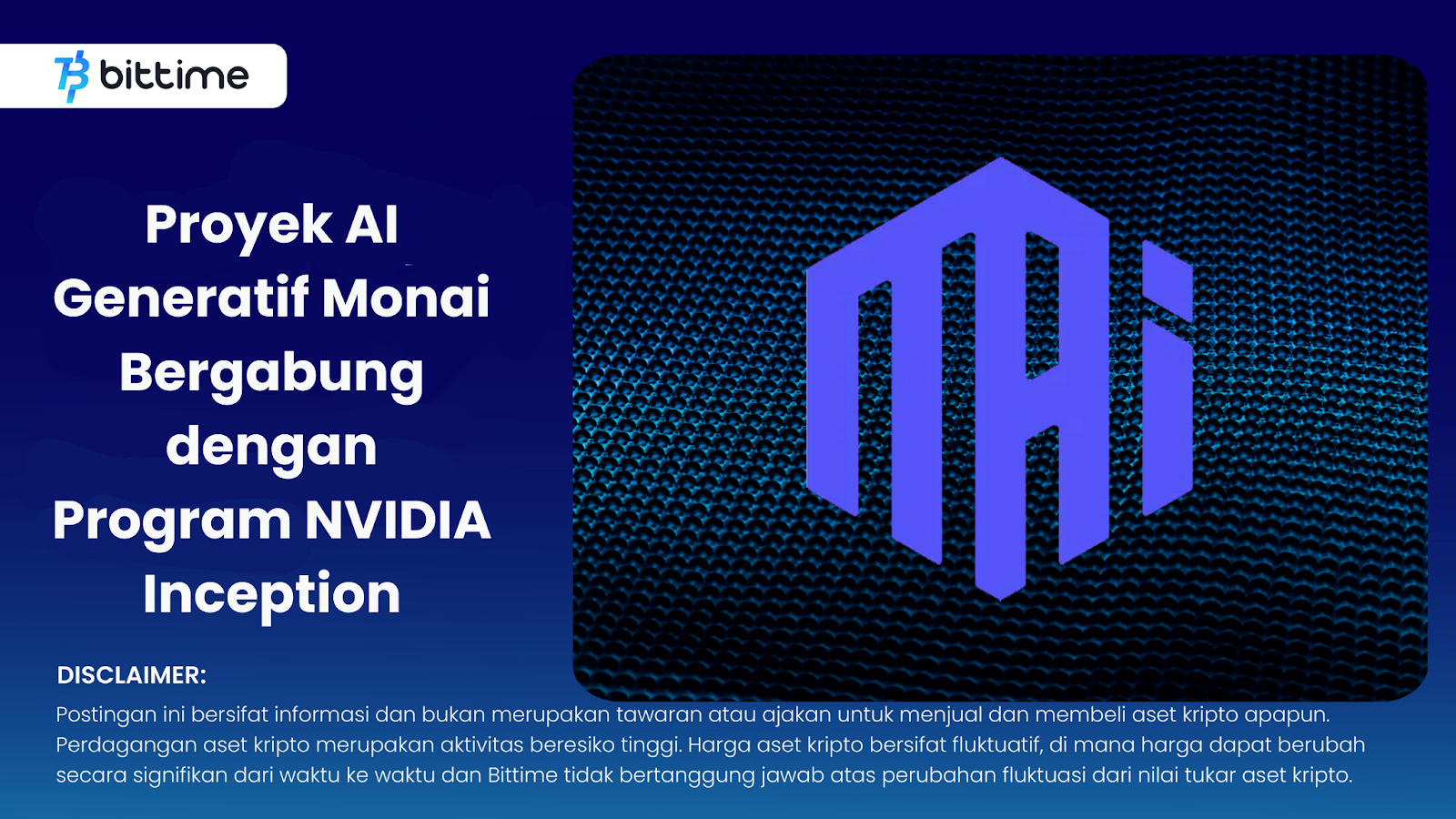 Generative AI Project Monai Joins NVIDIA Inception Program – Bittime