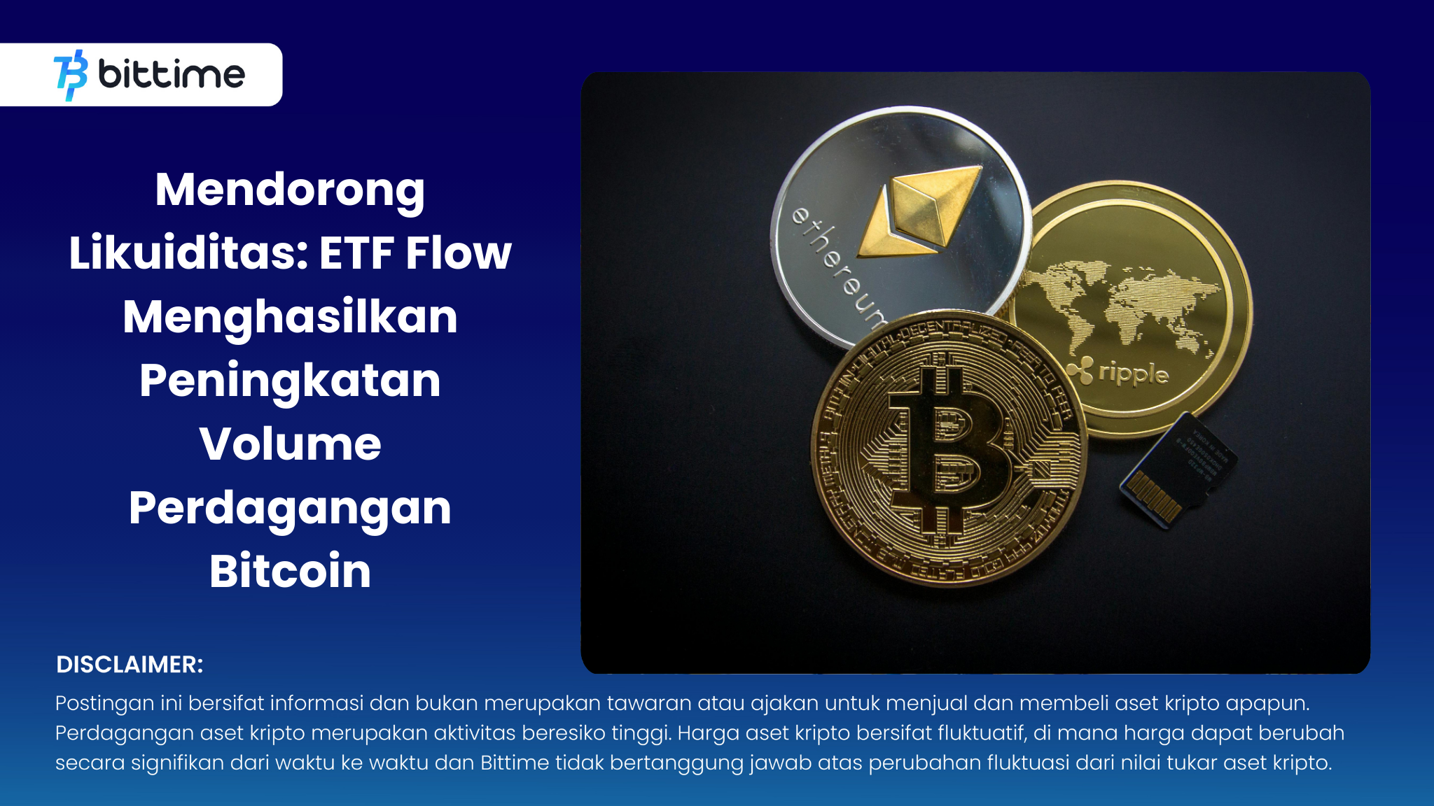 Mendorong Likuiditas: ETF Flow Menghasilkan Peningkatan Volume Perdagangan Bitcoin – Bittime
