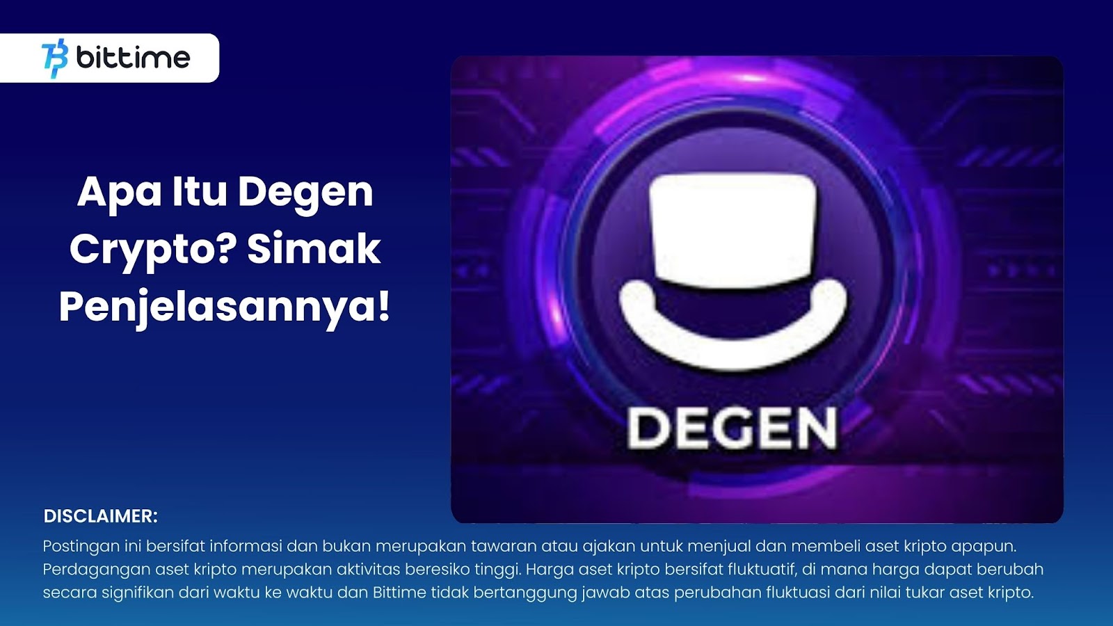 What is Crypto Degen? Listen to the explanation! – Bittime