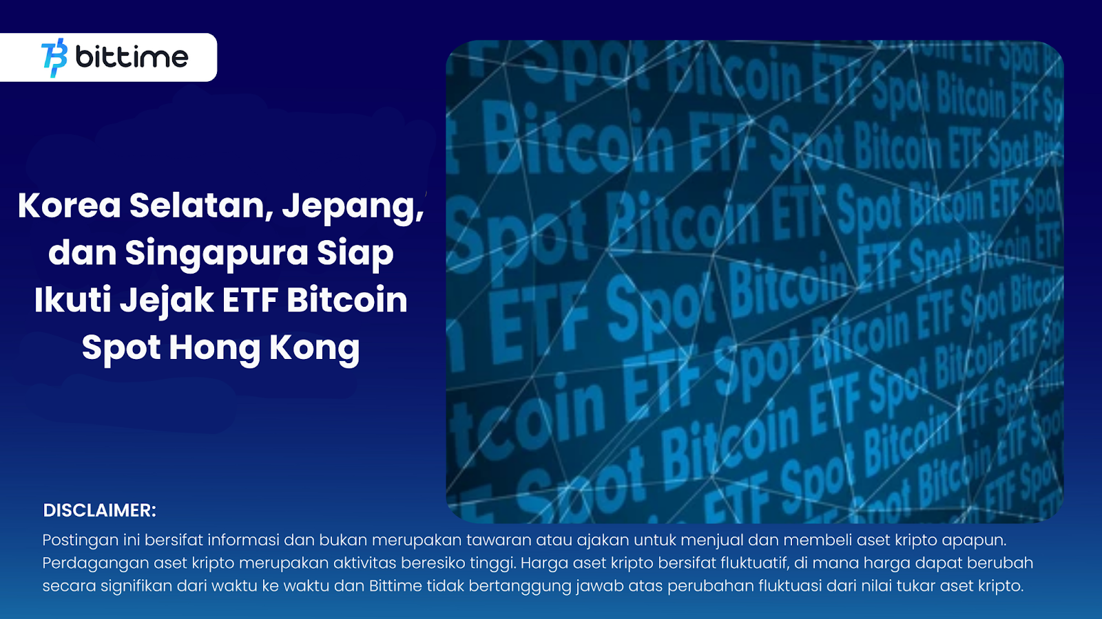 Korea Selatan, Jepang, dan Singapura Siap Ikuti Jejak ETF Bitcoin Spot Hong Kong – Bittime