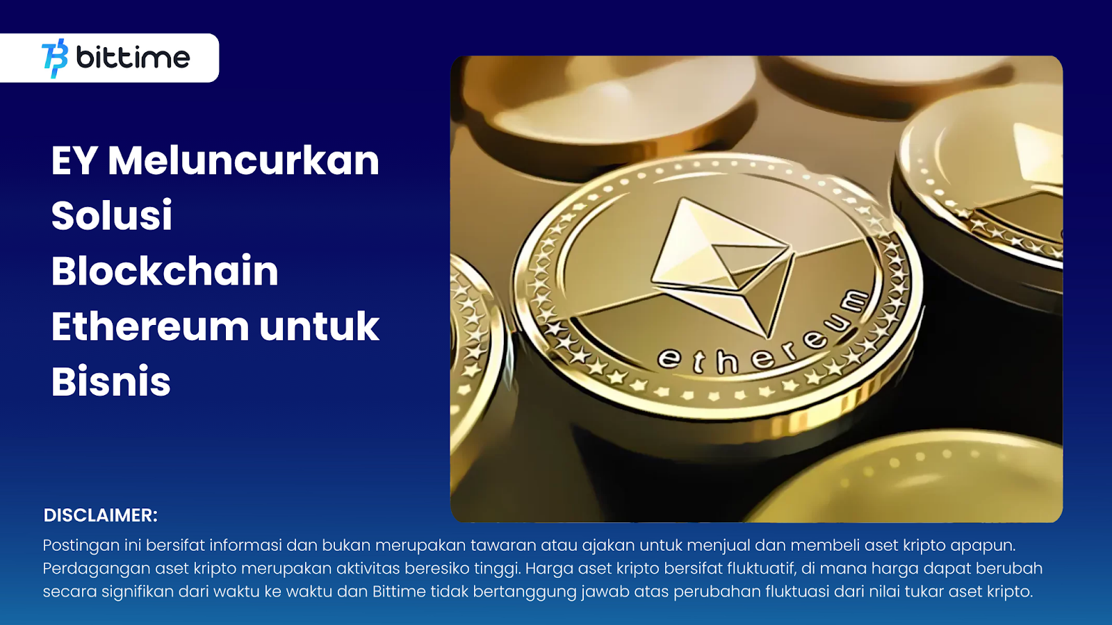 EY Launches Ethereum Blockchain Solution for Businesses – Bittime