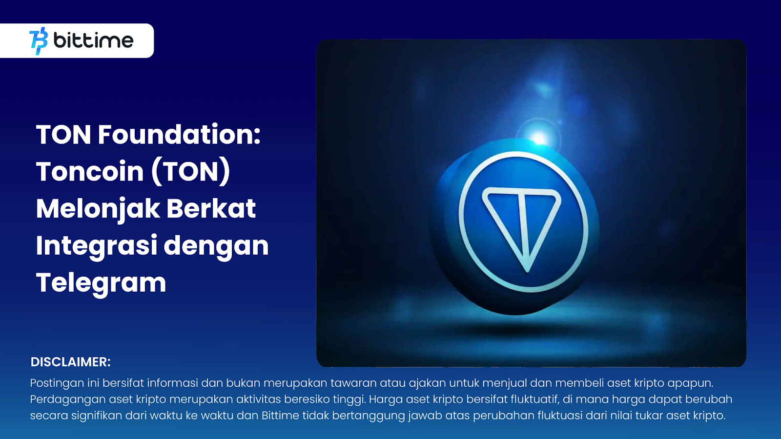 TON Foundation: Toncoin (TON) Soars Thanks to Integration with Telegram ...