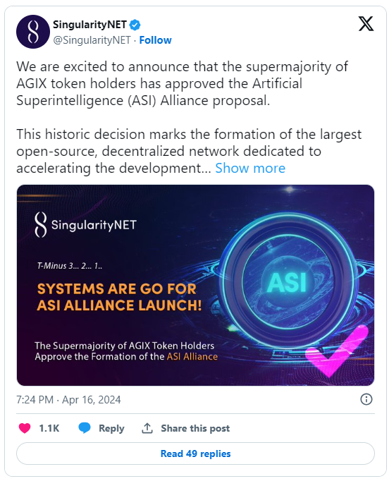 This AI Token is a Merger, Understanding the Merger of Artificial Superintelligence (ASI) Tokens ...