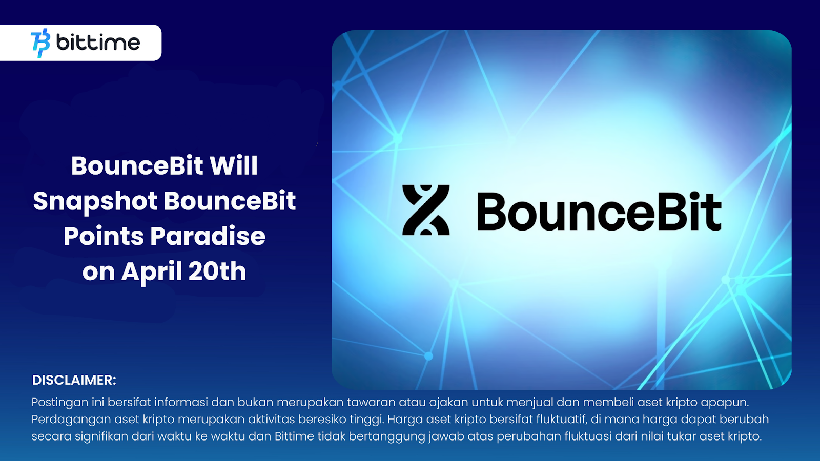BounceBit Will Snapshot BounceBit Points Paradise on April 20th – Bittime