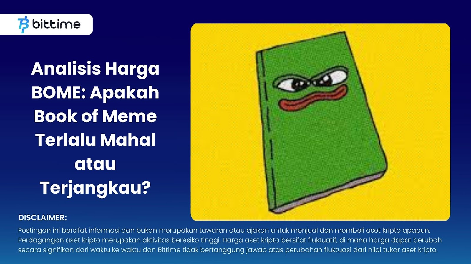Analisis Harga BOME: Apakah Book of Meme Terlalu Mahal atau Terjangkau ...