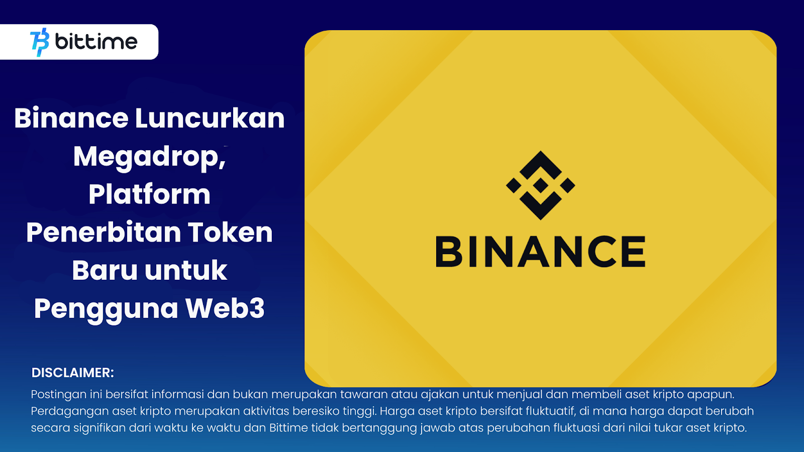 Binance Launches Megadrop, New Token Issuance Platform for Web3 Users – Bittime