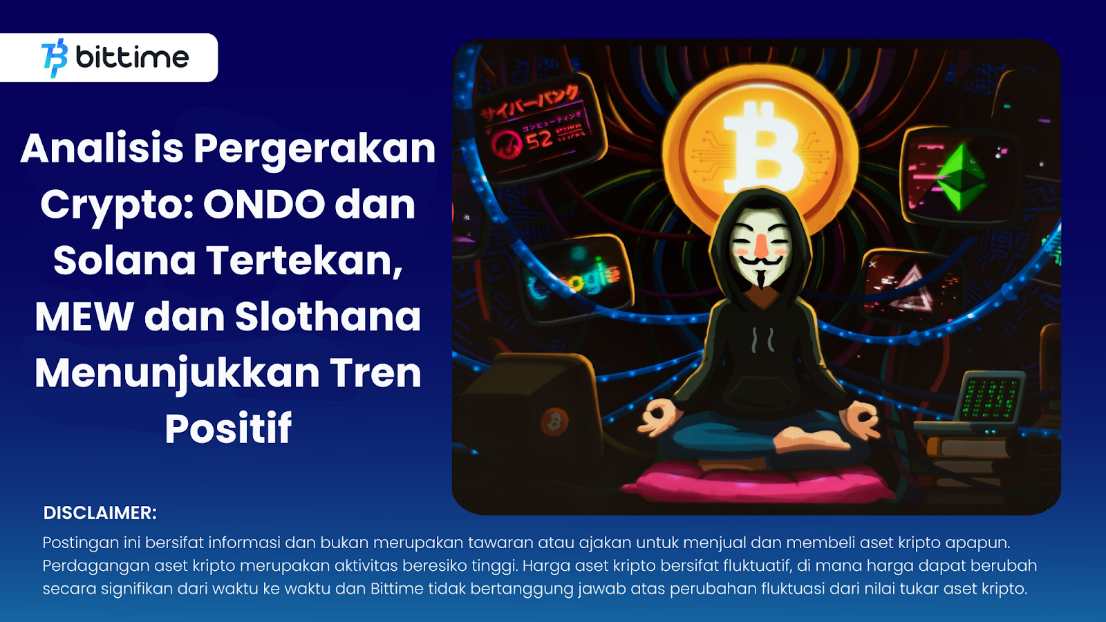 Analisis Pergerakan Crypto: ONDO dan Solana Tertekan, MEW dan Slothana Menunjukkan Tren Positif ...
