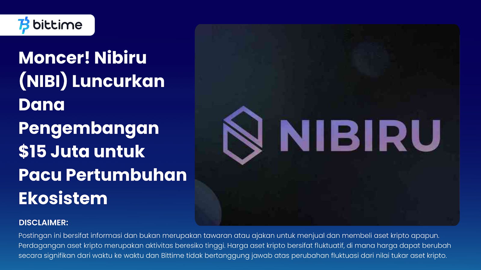 Moncer! Nibiru (NIBI) Launches $15 Million Development Fund to Spur Ecosystem Growth – Bittime