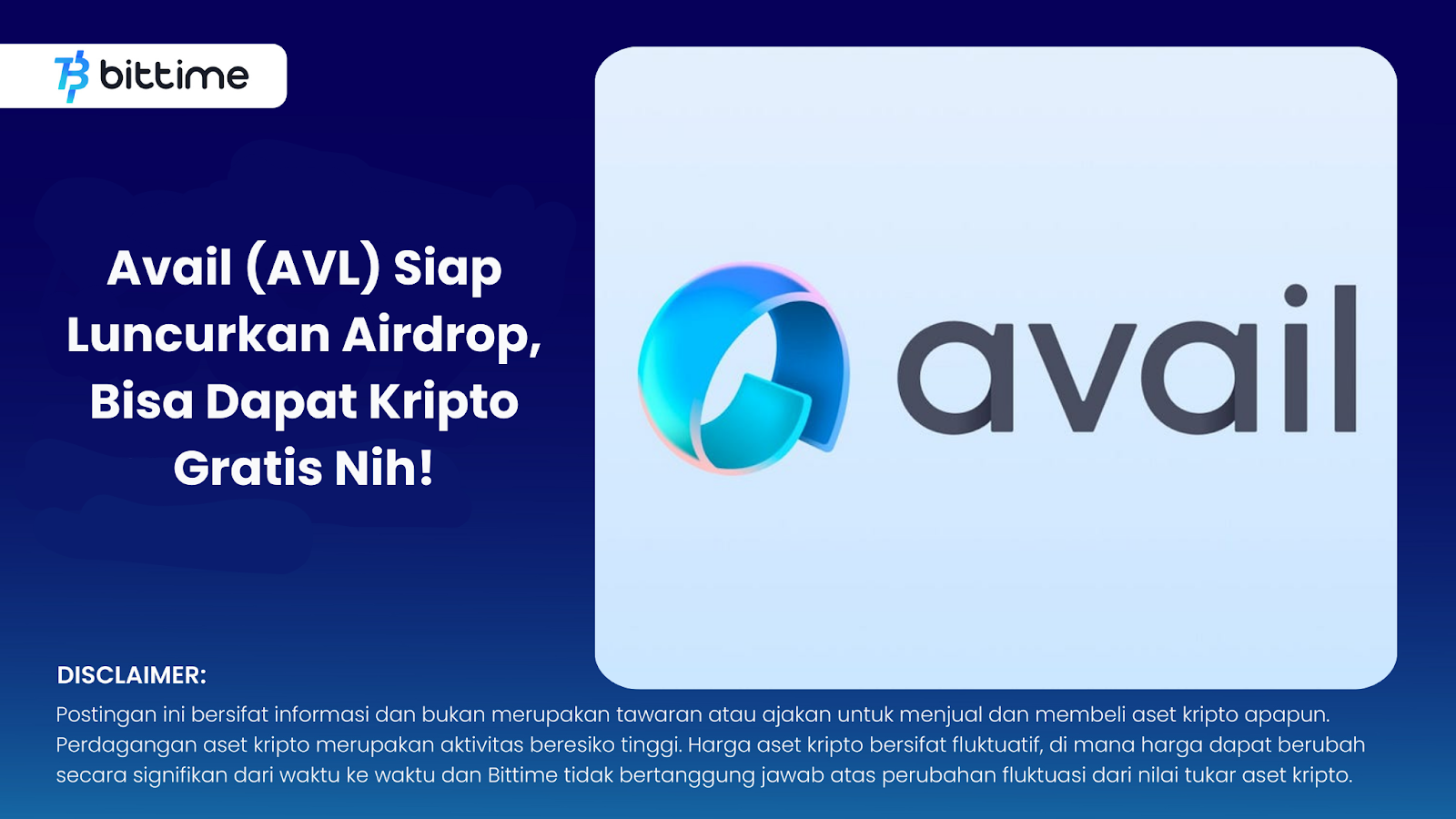Avail (AVL) Ready to Launch Airdrop, You Can Get Free Crypto! – Bittime