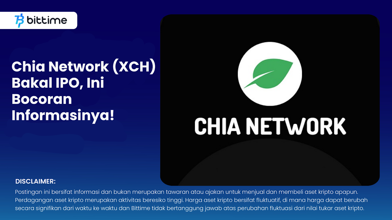 Chia Network (XCH) Will IPO, Here's the Leaked Information! – Bittime