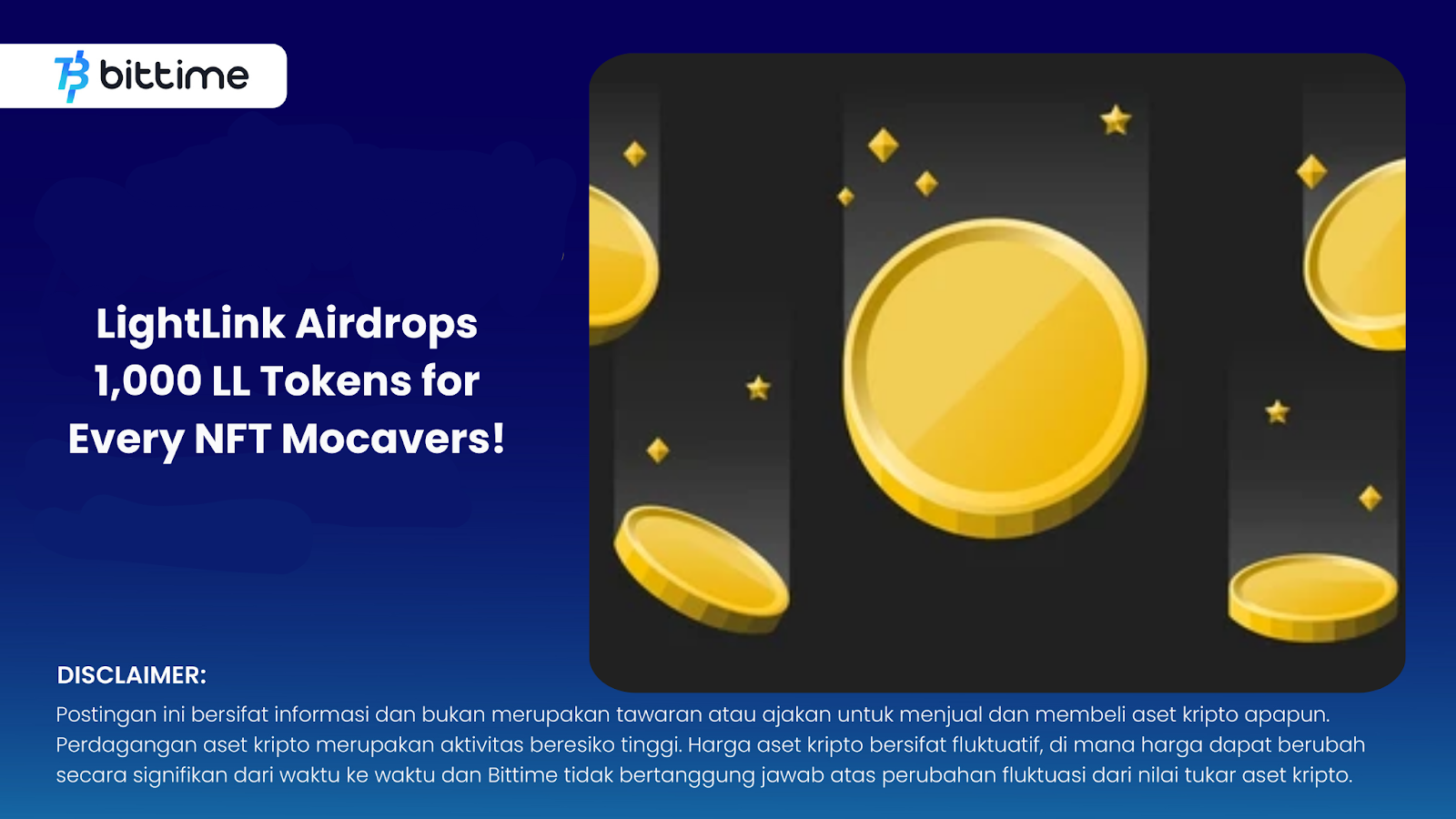 LightLink Airdrops 1,000 LL Tokens for Every NFT Mocavers! – Bittime