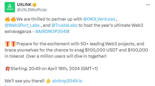 Web3 Airdrop Party: AIRDROP2049 Kicks Off with Over 50 Projects ...