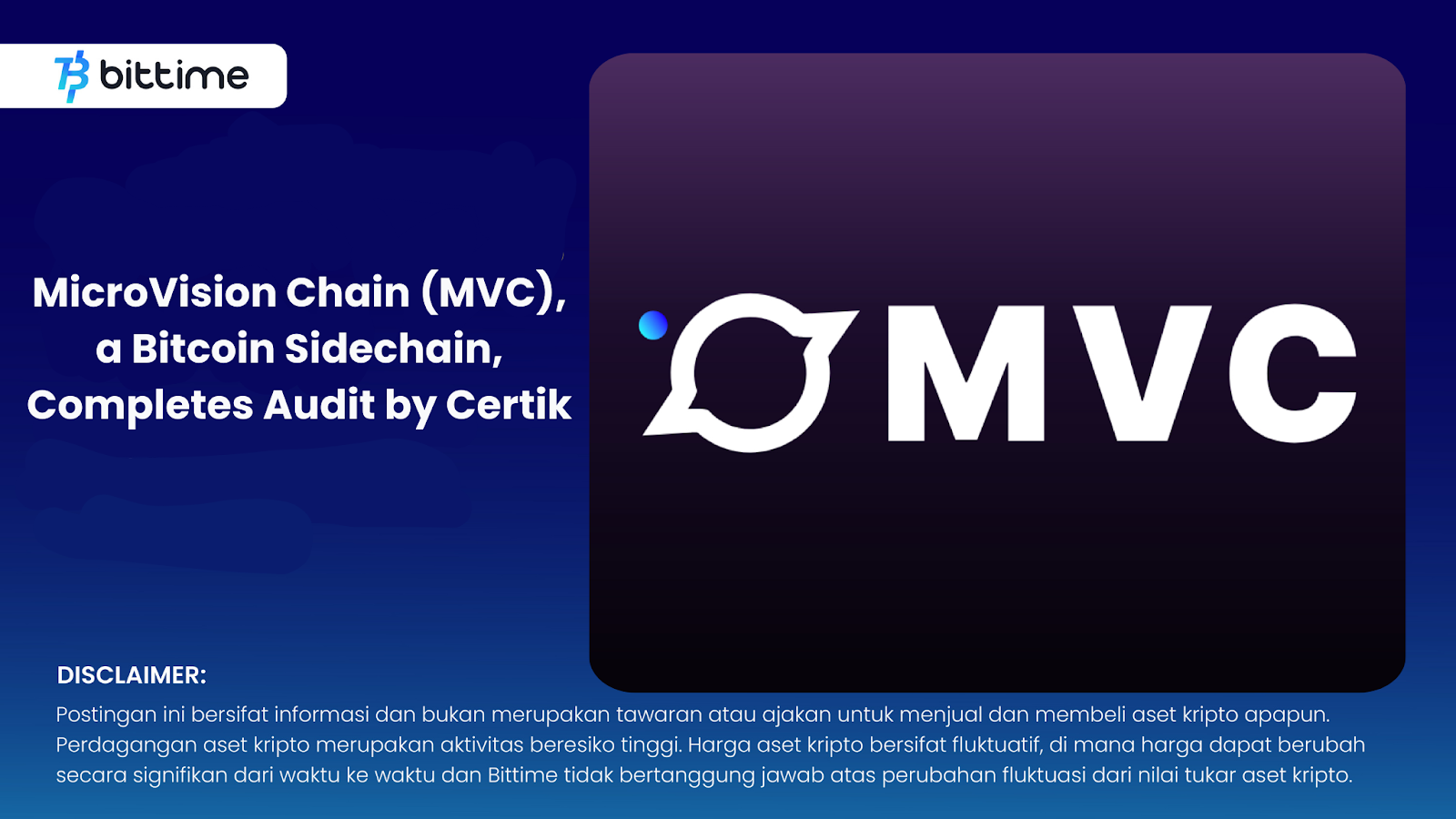 MicroVision Chain (MVC), a Bitcoin Sidechain, Completes Audit by Certik ...