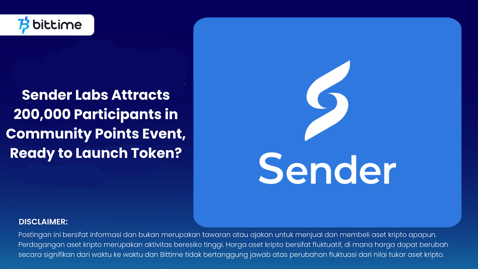 Sender Labs Attracts 200,000 Participants in Community Points Event, Ready to Launch Token ...