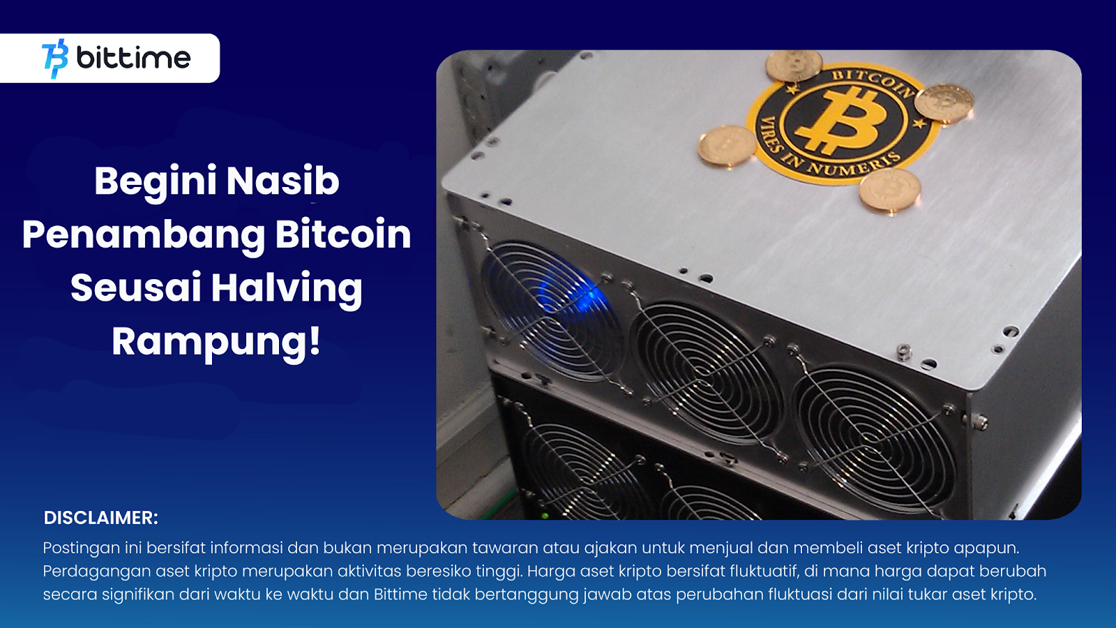Begini Nasib Penambang Bitcoin Seusai Halving Rampung! – Bittime