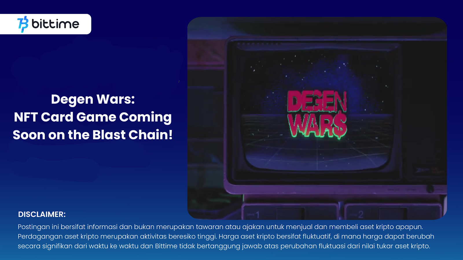 Degen Wars: NFT Card Game is Coming Soon on the Blast Chain! – Bittime