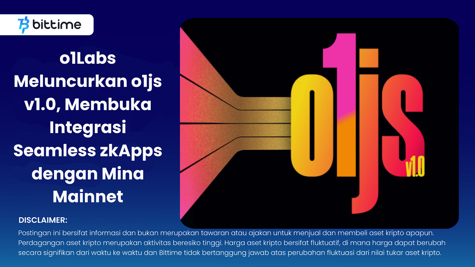 o1Labs Launches o1js v1.0, Unlocks zkApps Seamless Integration with Mina Mainnet – Bittime