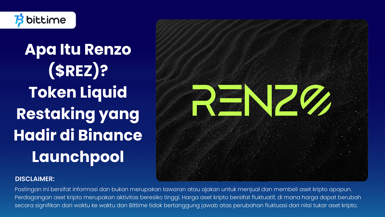 What is Renzo ($REZ)? Liquid Restaking Token Coming to Binance Launchpool – Bittime