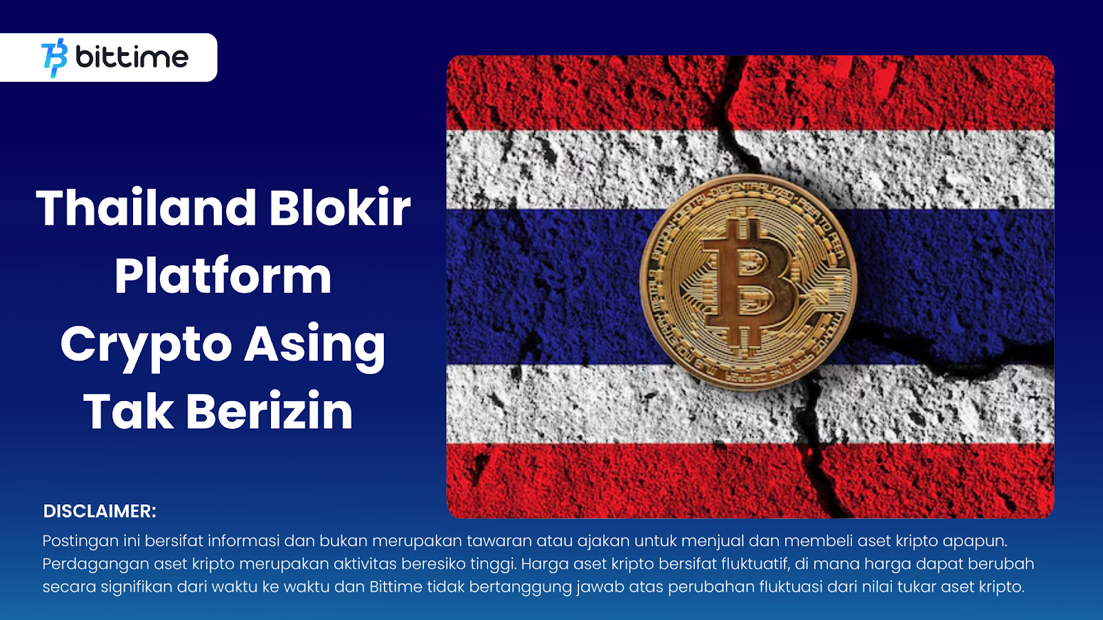 Thailand Blocks Unlicensed Foreign Crypto Platforms – Bittime