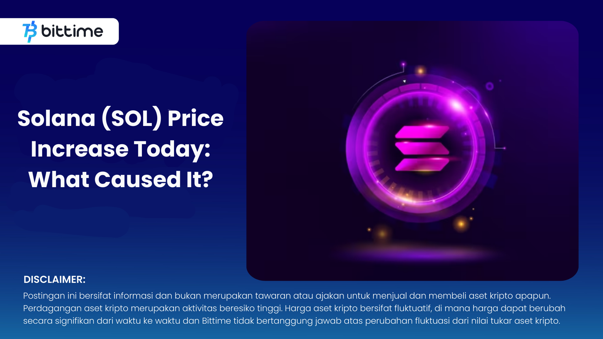 Solana (SOL) Price Increase Today: What Caused It? – Bittime