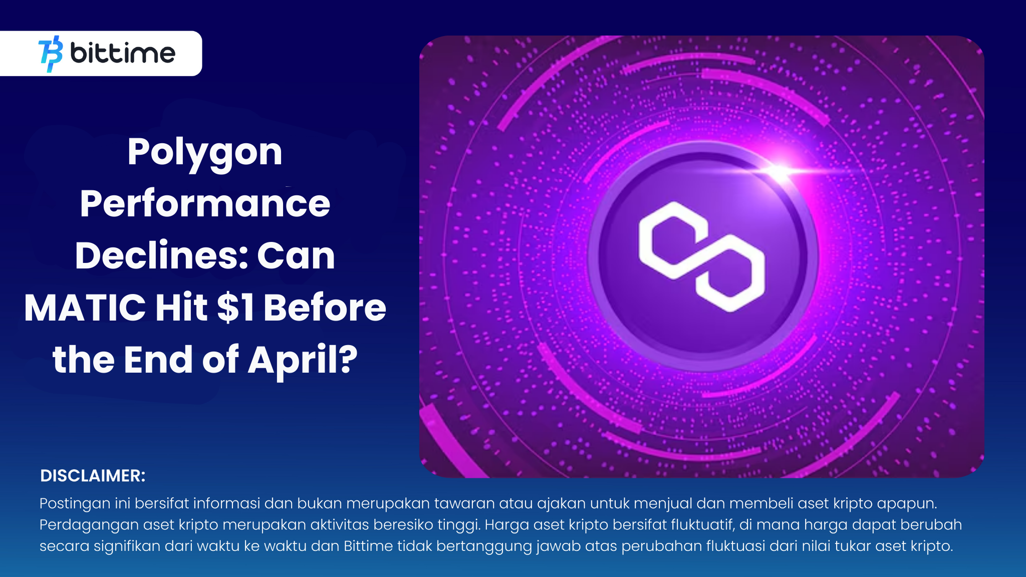 Polygon Performance Declines: Can MATIC Hit $1 Before the End of April? – Bittime