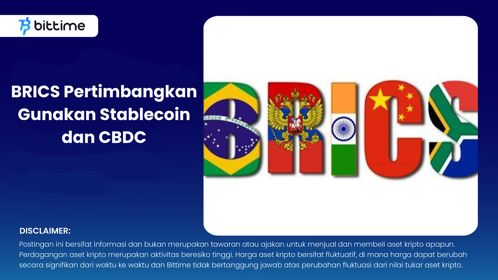 BRICS Considers Using Stablecoins and CBDCs – Bittime