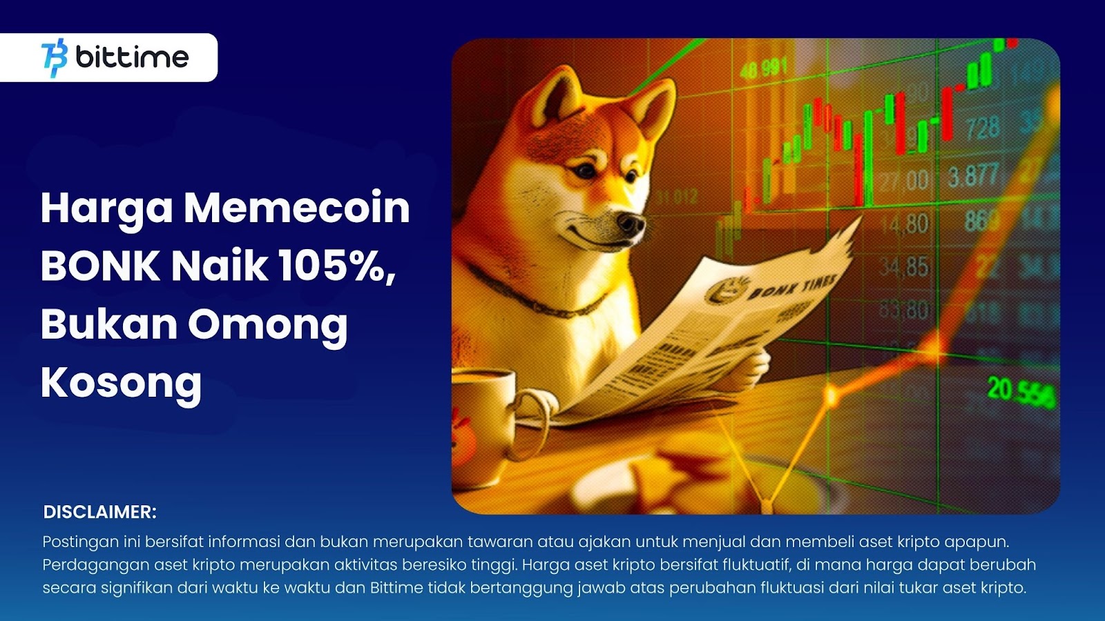 Memecoin BONK Price Increases 105%, No Crap – Bittime