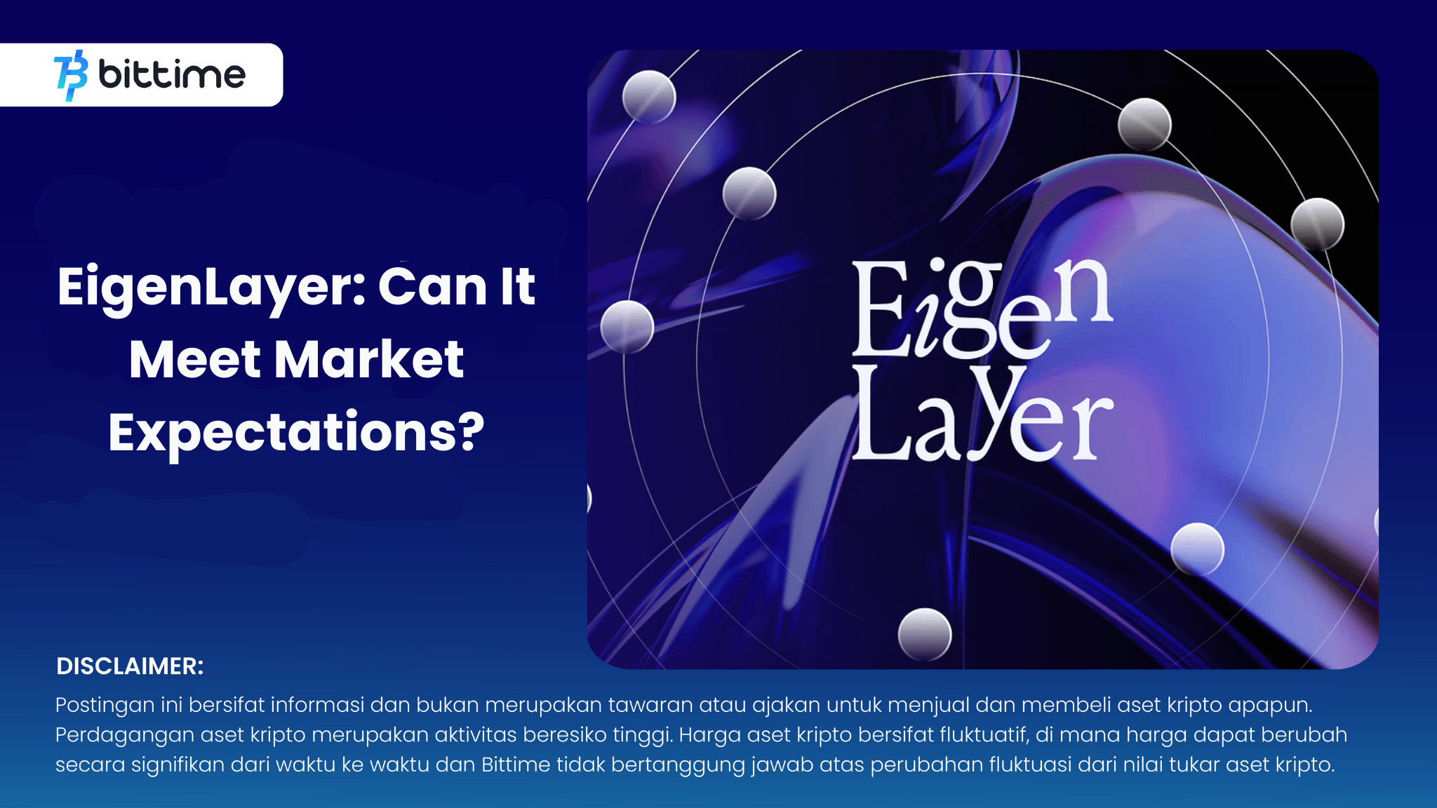 EigenLayer: Can It Meet Market Expectations? – Bittime