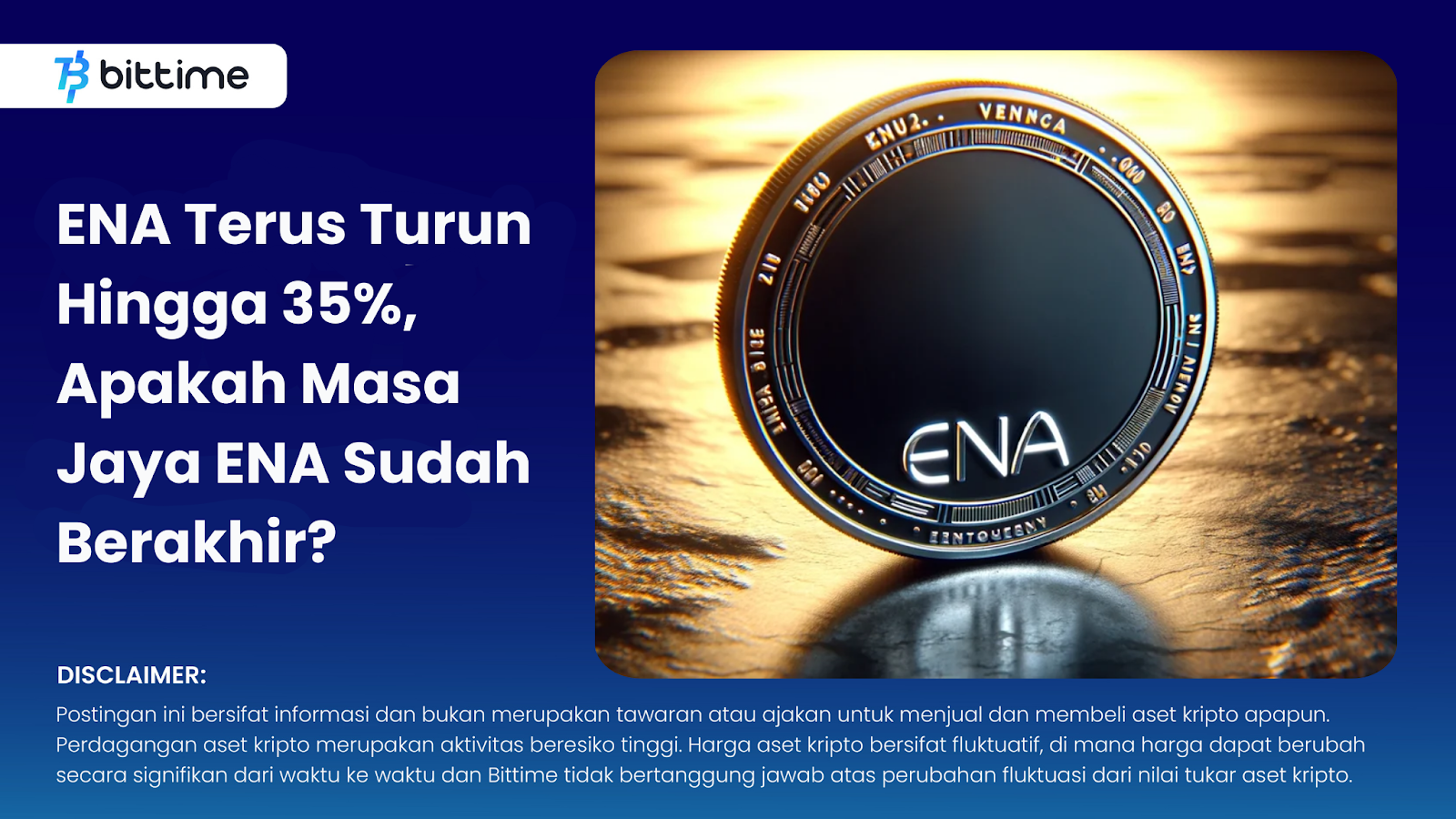 ENA Continues to Fall by 35%, is ENA's Glory Days Over? – Bittime